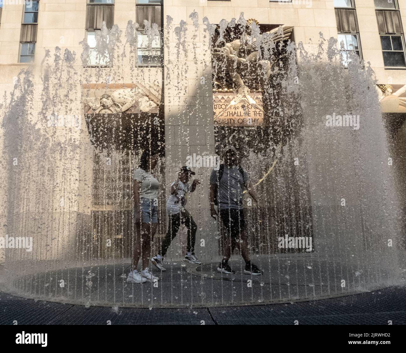 New York, NY, USA. 26th Aug, 2022. People play in the Changing Spaces ...