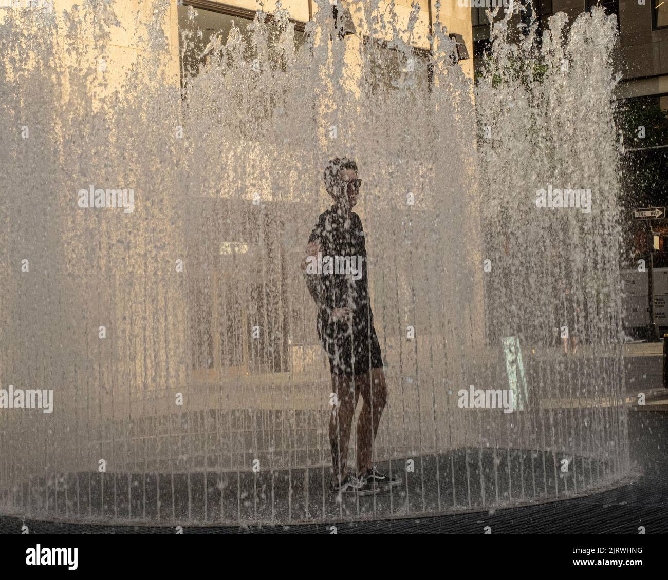 New York, NY, USA. 26th Aug, 2022. People play in the Changing Spaces ...