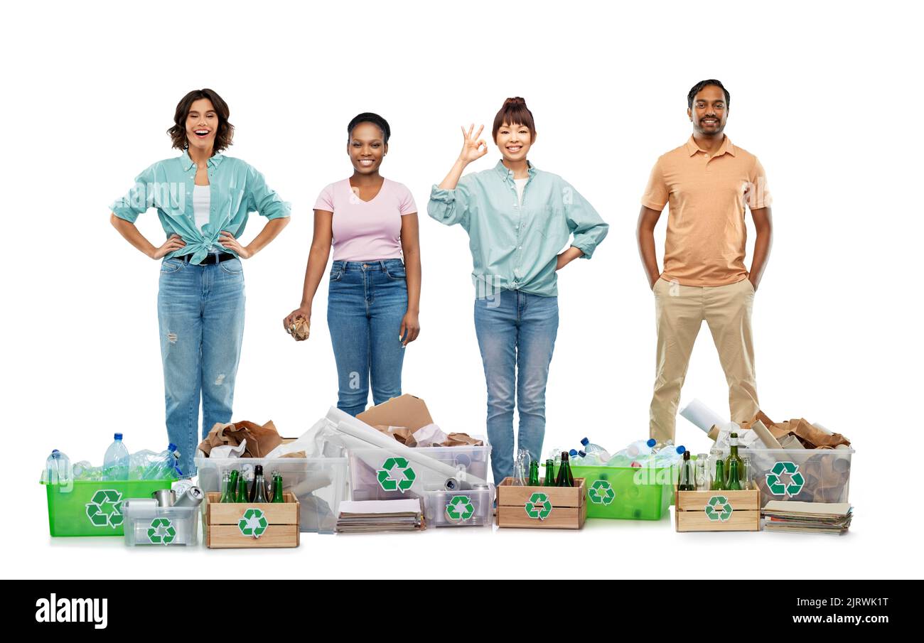 Eco friendly people sorting hi-res stock photography and images - Alamy