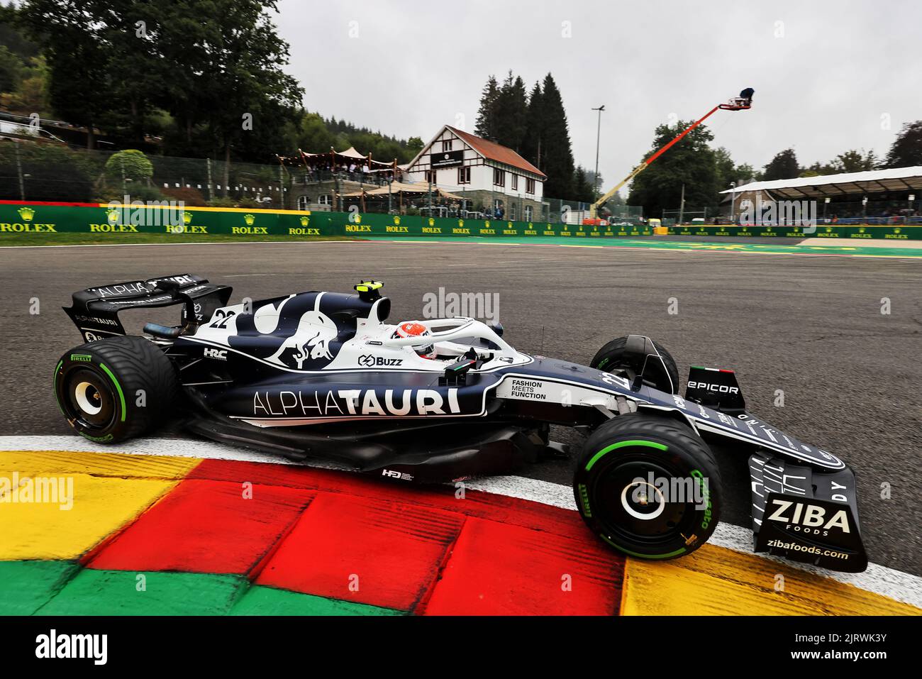 Yuki Tsunoda (JPN) AlphaTauri AT03. Belgian Grand Prix, Friday 26th ...