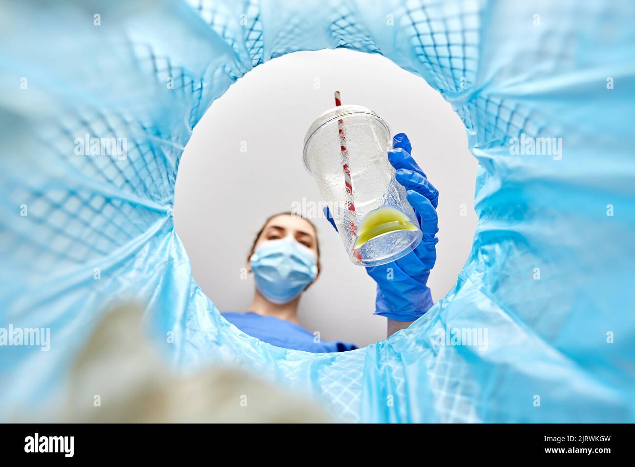 Female hand sorting plastic hi-res stock photography and images - Alamy