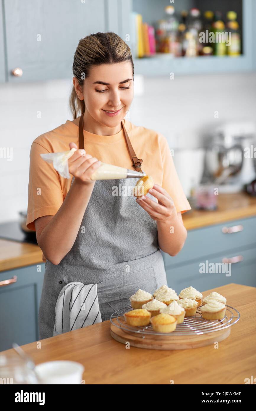 Cream concept woman food hi-res stock photography and images - Alamy