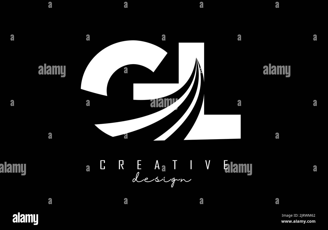 Gl letter logo design Stock Vector Images - Alamy