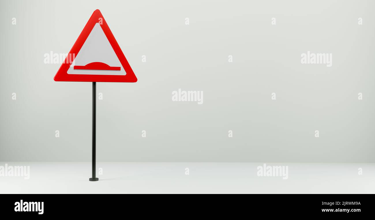 Road sign Artificial unevenness, 3d sign isolated on white background ... Road sign Artificial unevenness, 3d sign isolated on white background ...