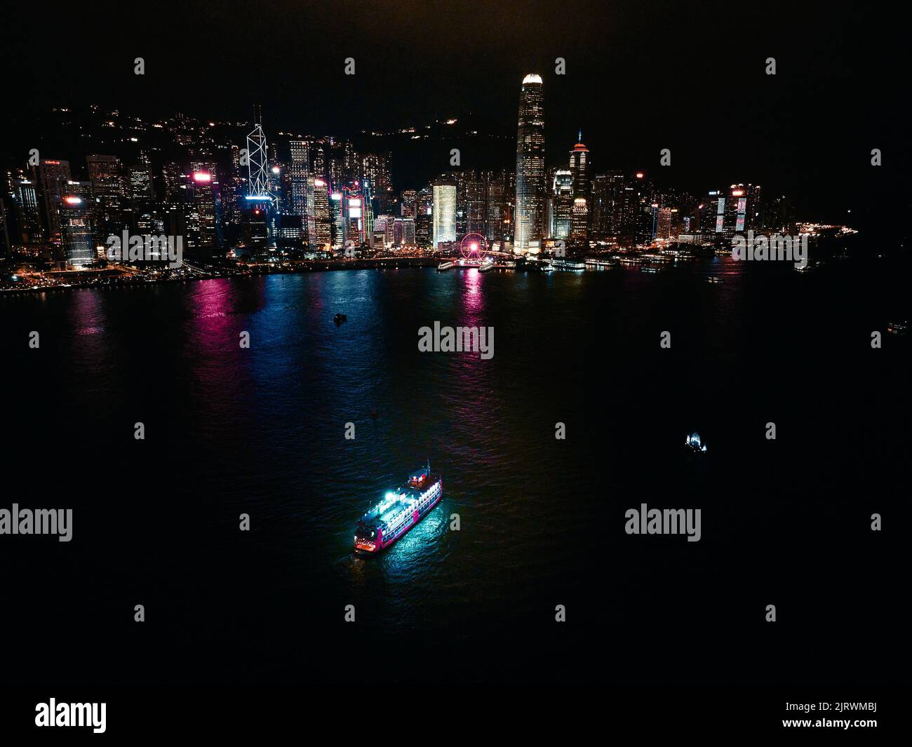 Aerial view hong kong downtown hi-res stock photography and images - Alamy