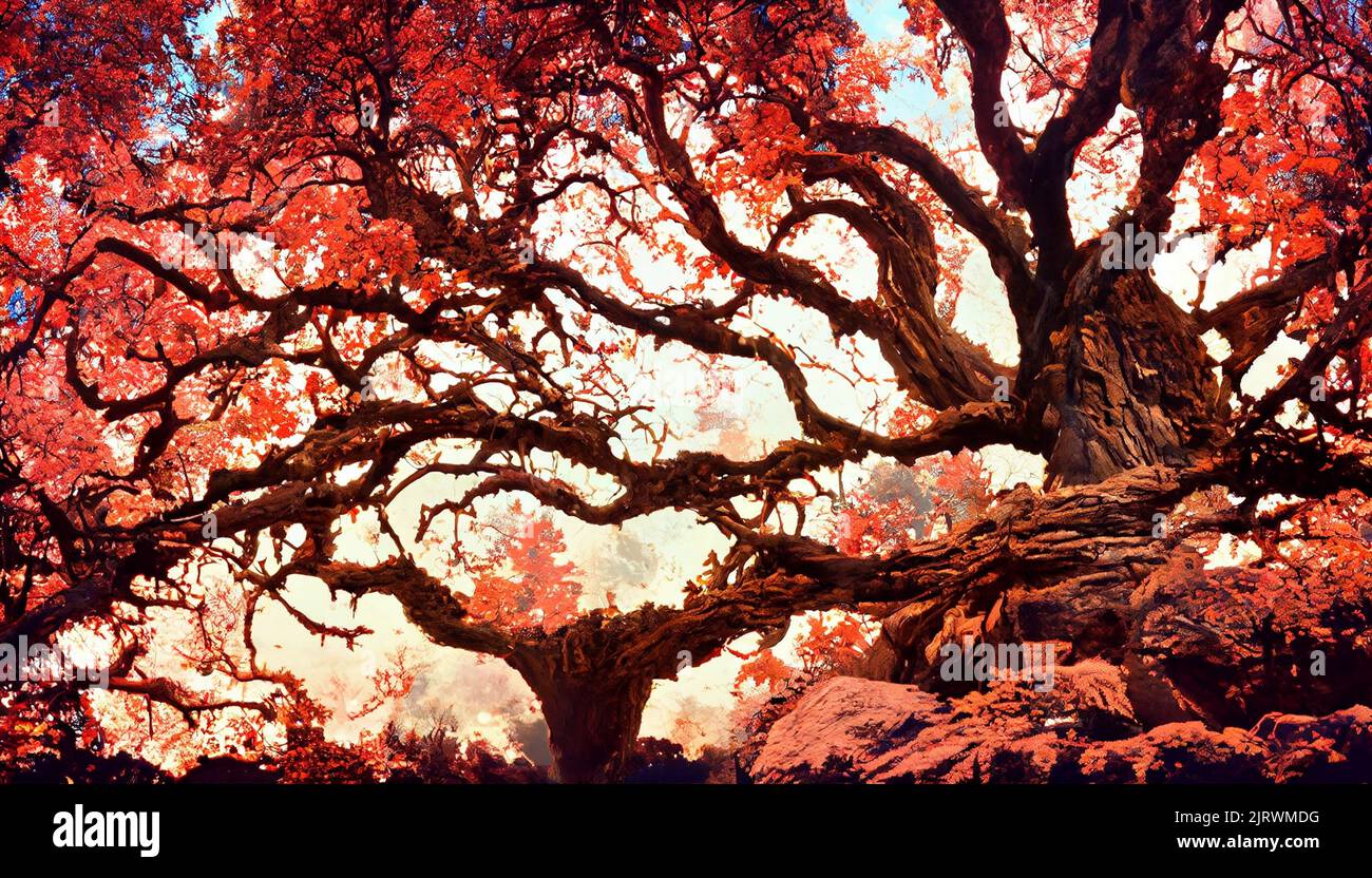 Oak Tree Forest Wallpaper