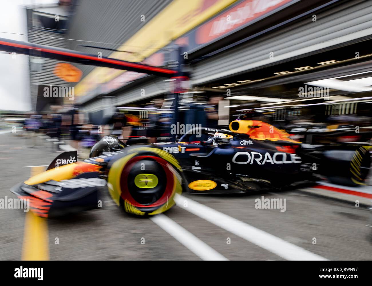 SPA - Max Verstappen (1) with the Oracle Red Bull Racing RB18 Honda in ...