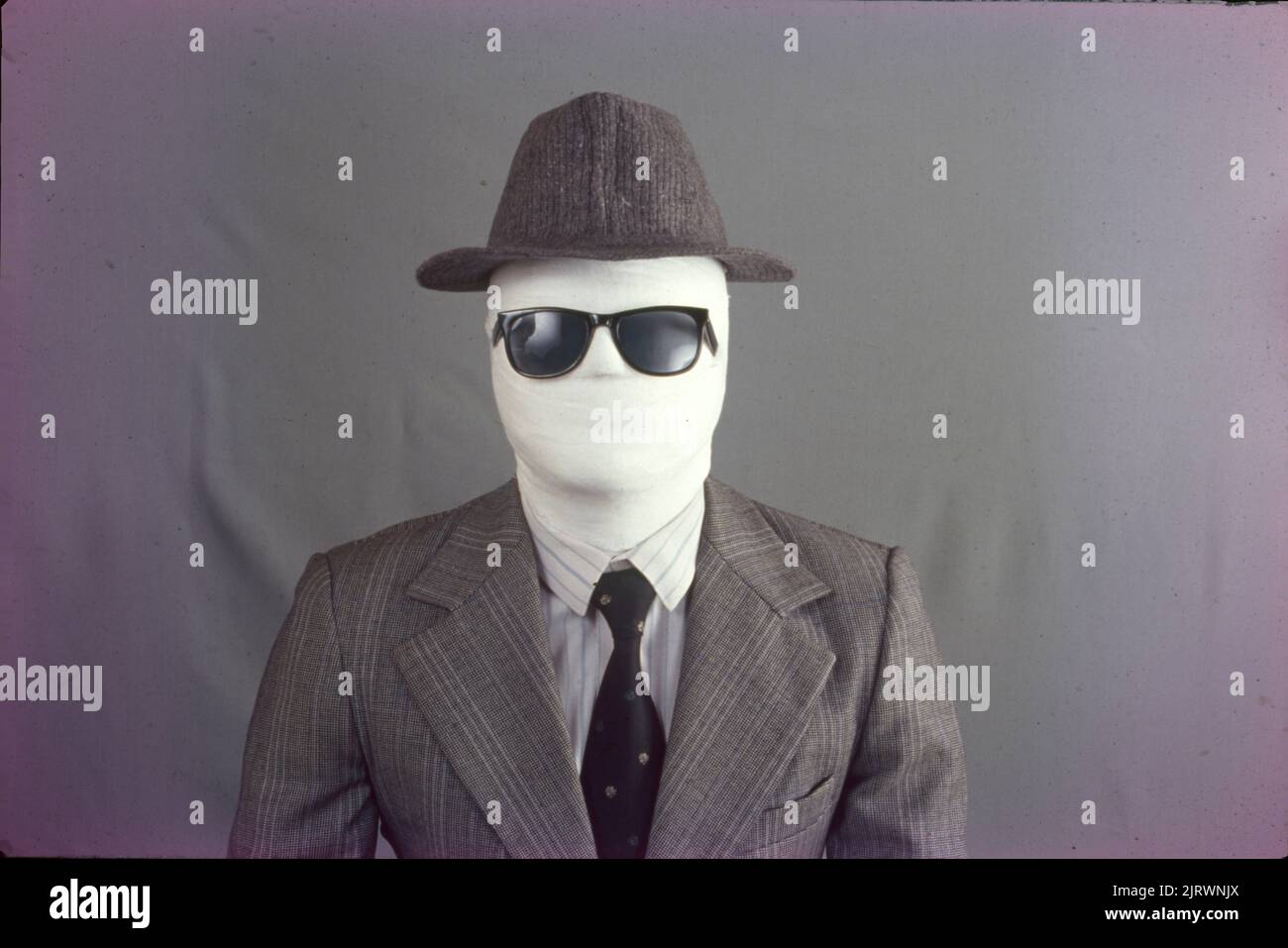 Masked Man from India, Invisible Man Stock Photo - Alamy