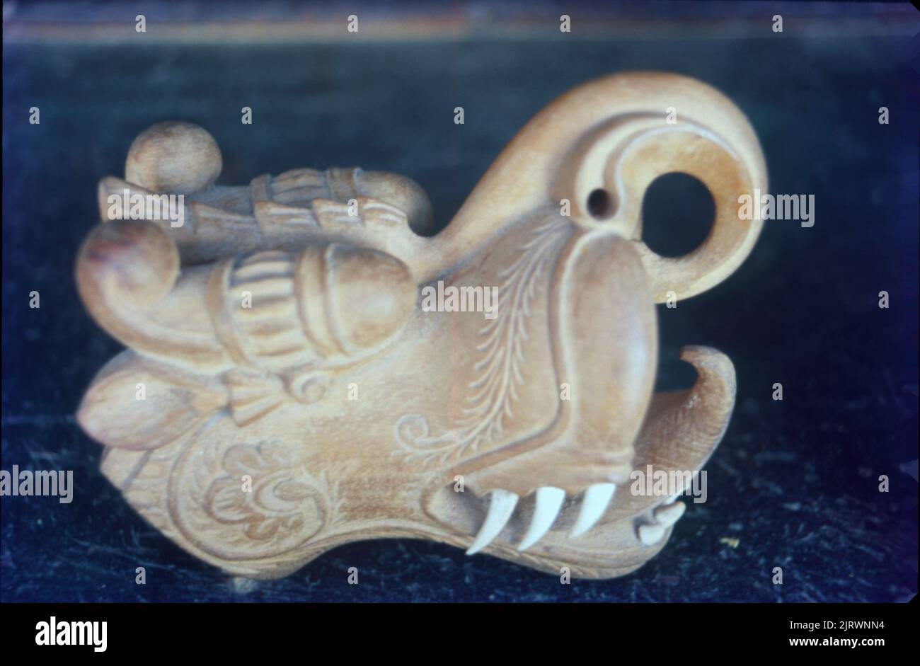 Demons Mask from Sandalwood, Kerala, India Stock Photo - Alamy