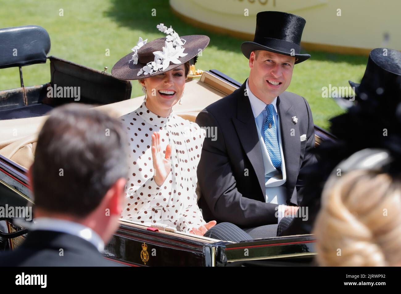 Ascot, UK. 25th Aug, 2022. Kate MIddleton and Prince William attend ...