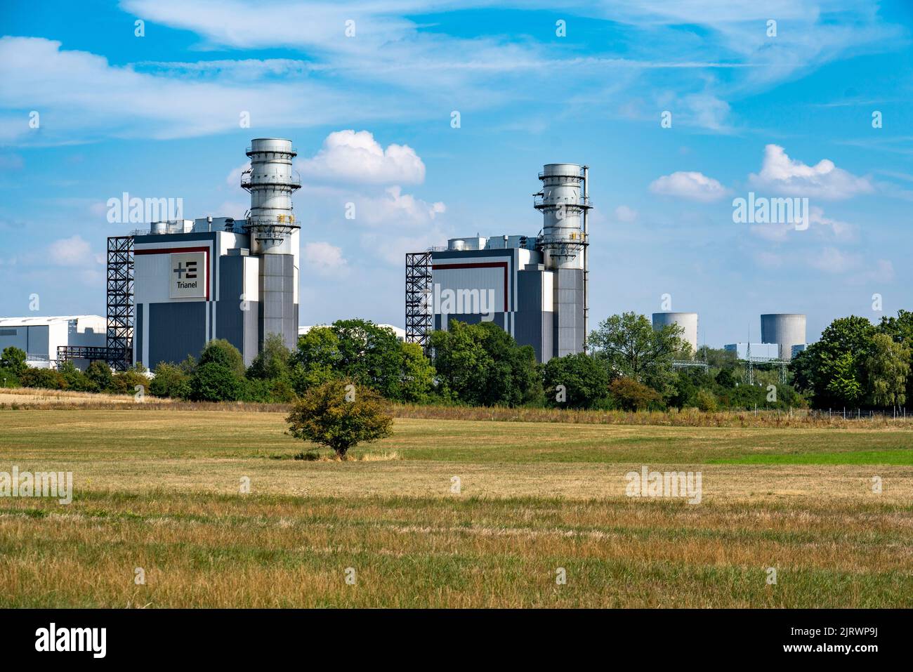 Trianel gas and steam combined cycle power plant Hamm-Uentrop, two ...