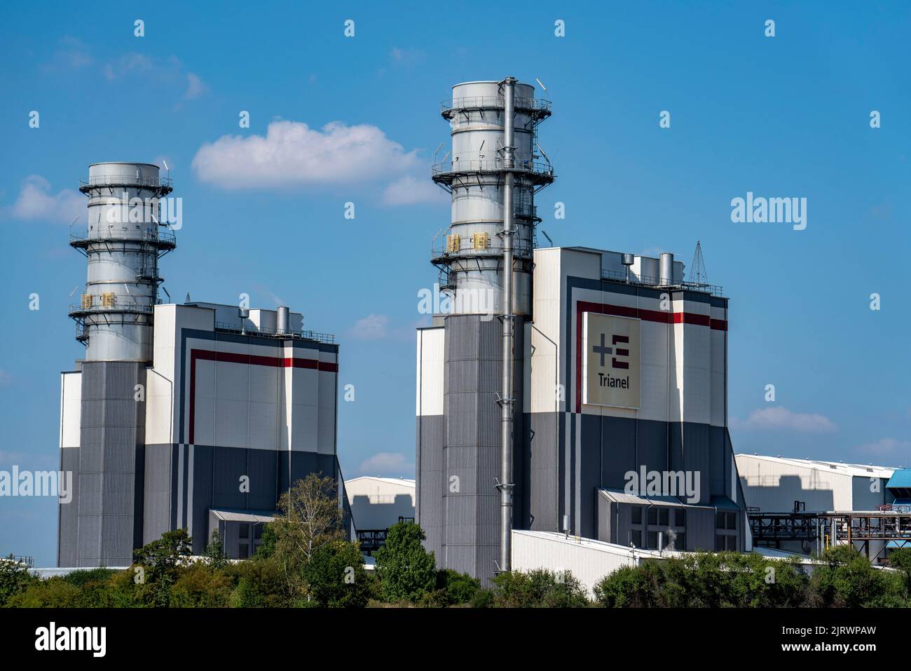 Trianel gas and steam combined cycle power plant Hamm-Uentrop, two ...