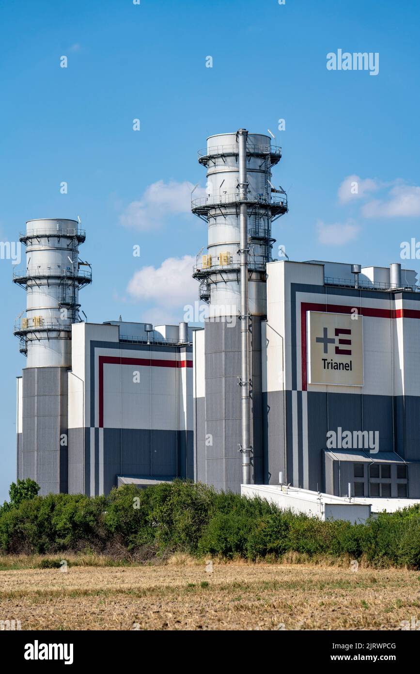 Trianel gas and steam combined cycle power plant Hamm-Uentrop, two ...