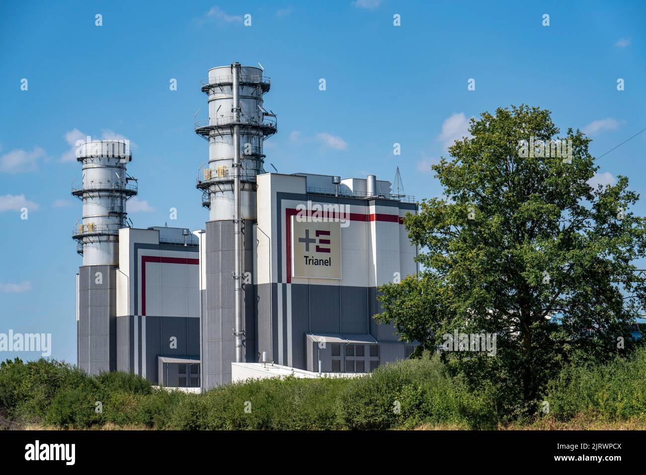 Trianel gas and steam combined cycle power plant Hamm-Uentrop, two ...