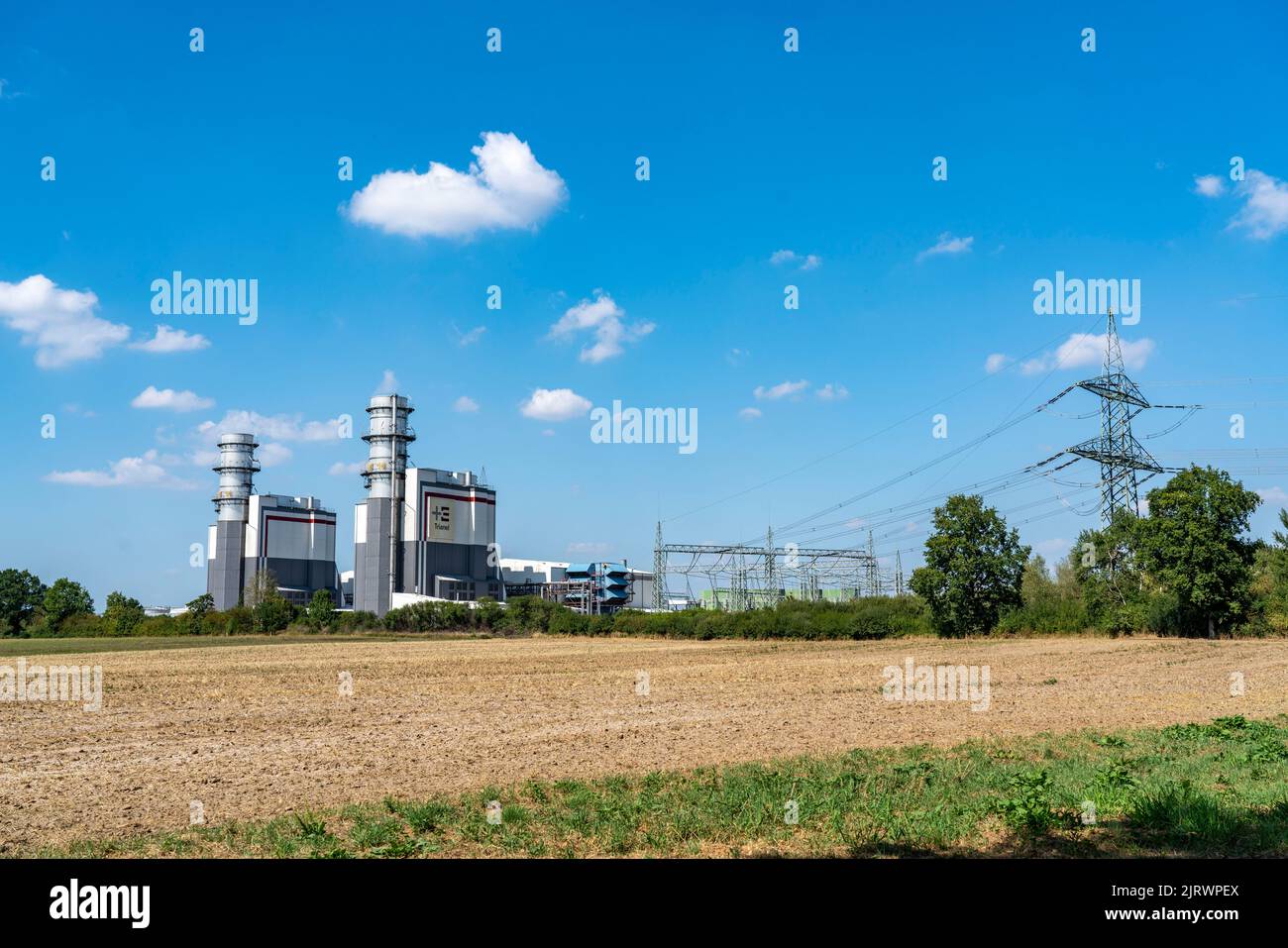 Trianel gas and steam combined cycle power plant Hamm-Uentrop, two ...