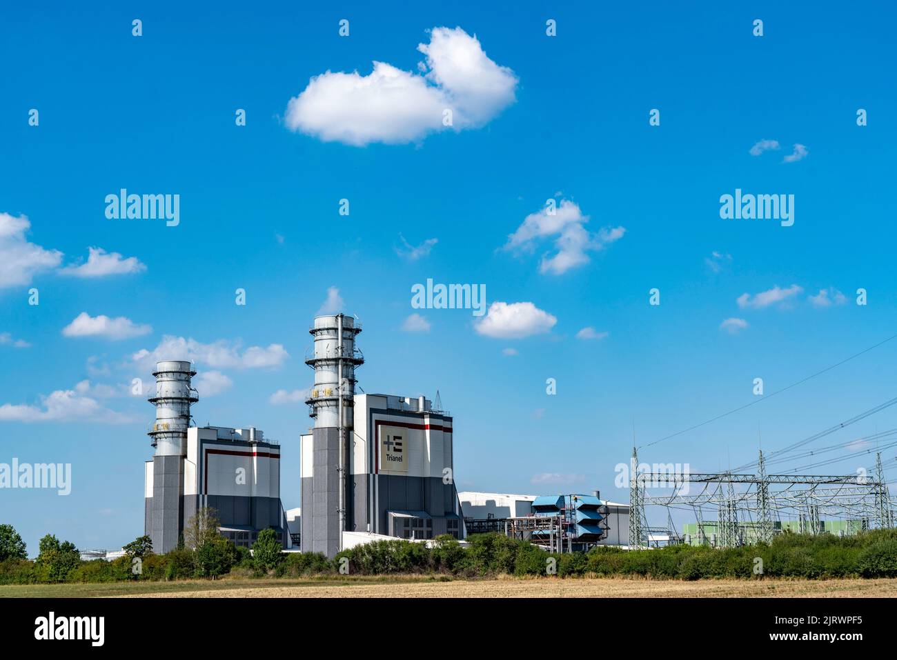 Trianel gas and steam combined cycle power plant Hamm-Uentrop, two ...