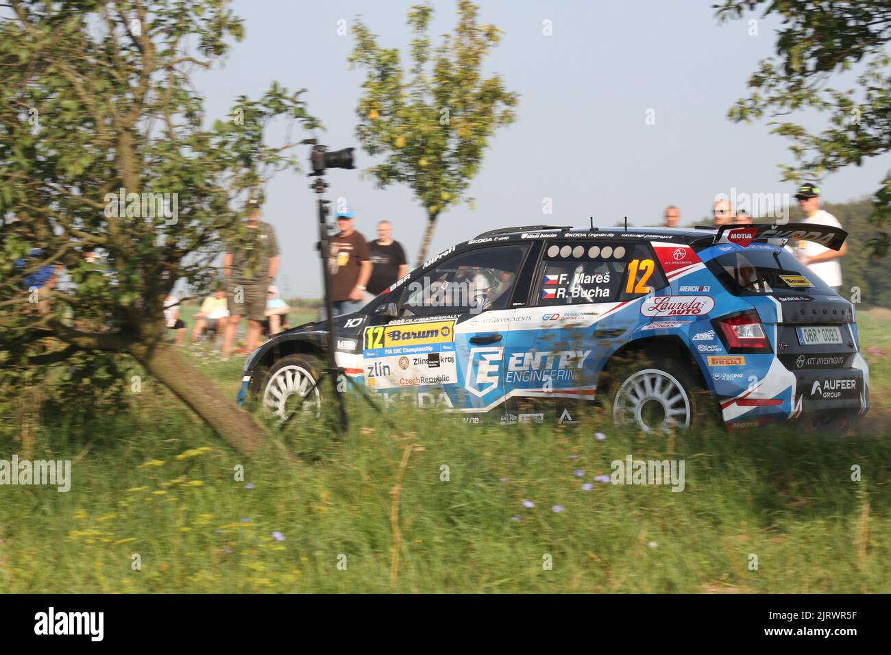 Czech Filip Mares, Radovan Bucha with car Skoda Fabia Rally2 Evo in ...