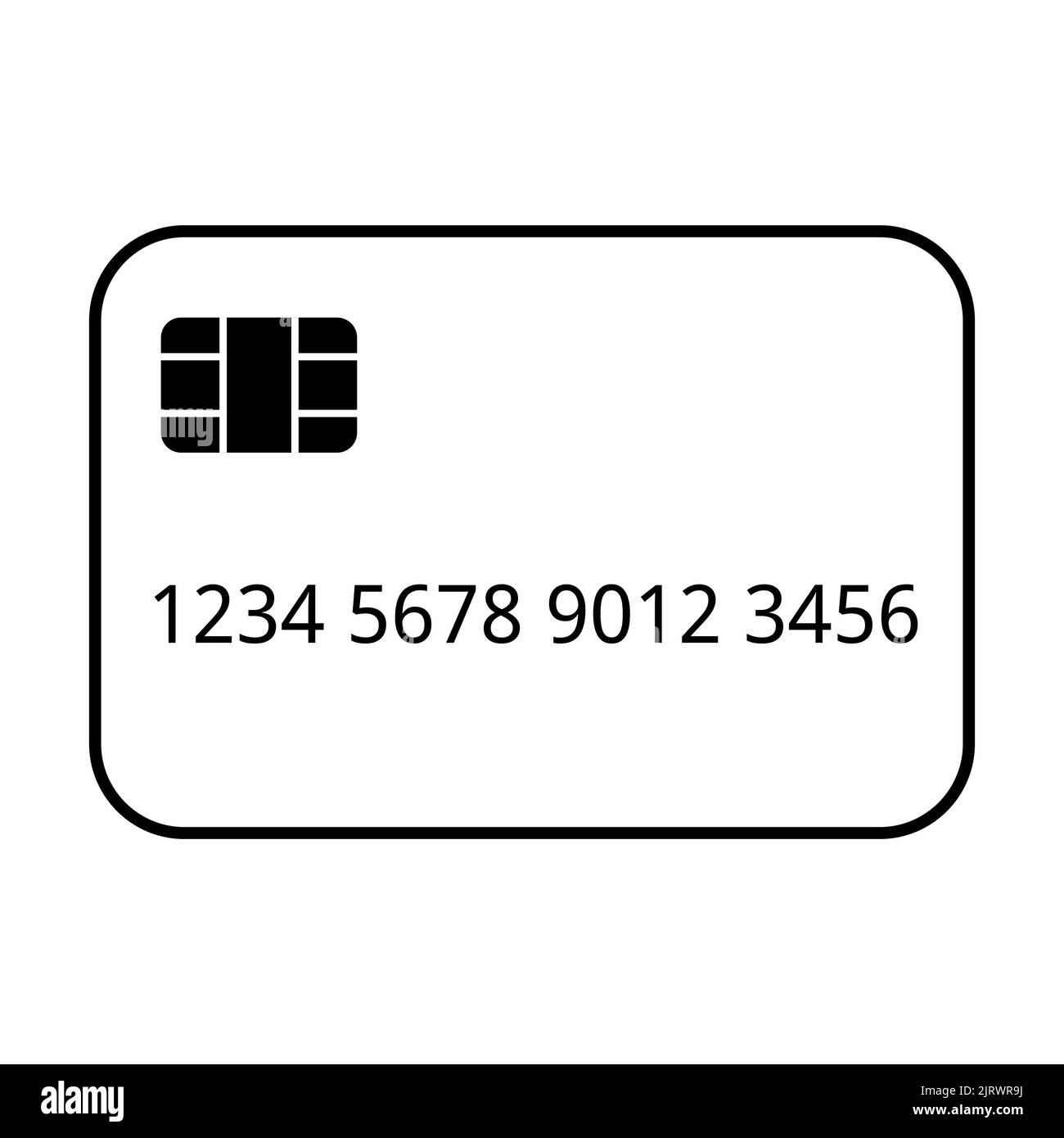 Credit card icon. Vector symbol isolated on white background Stock ...