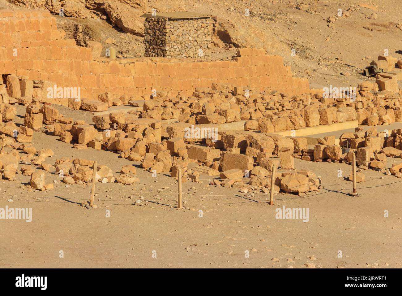 Archaeological site near the temple of Hatshepsut in Deir el-Bahri ...