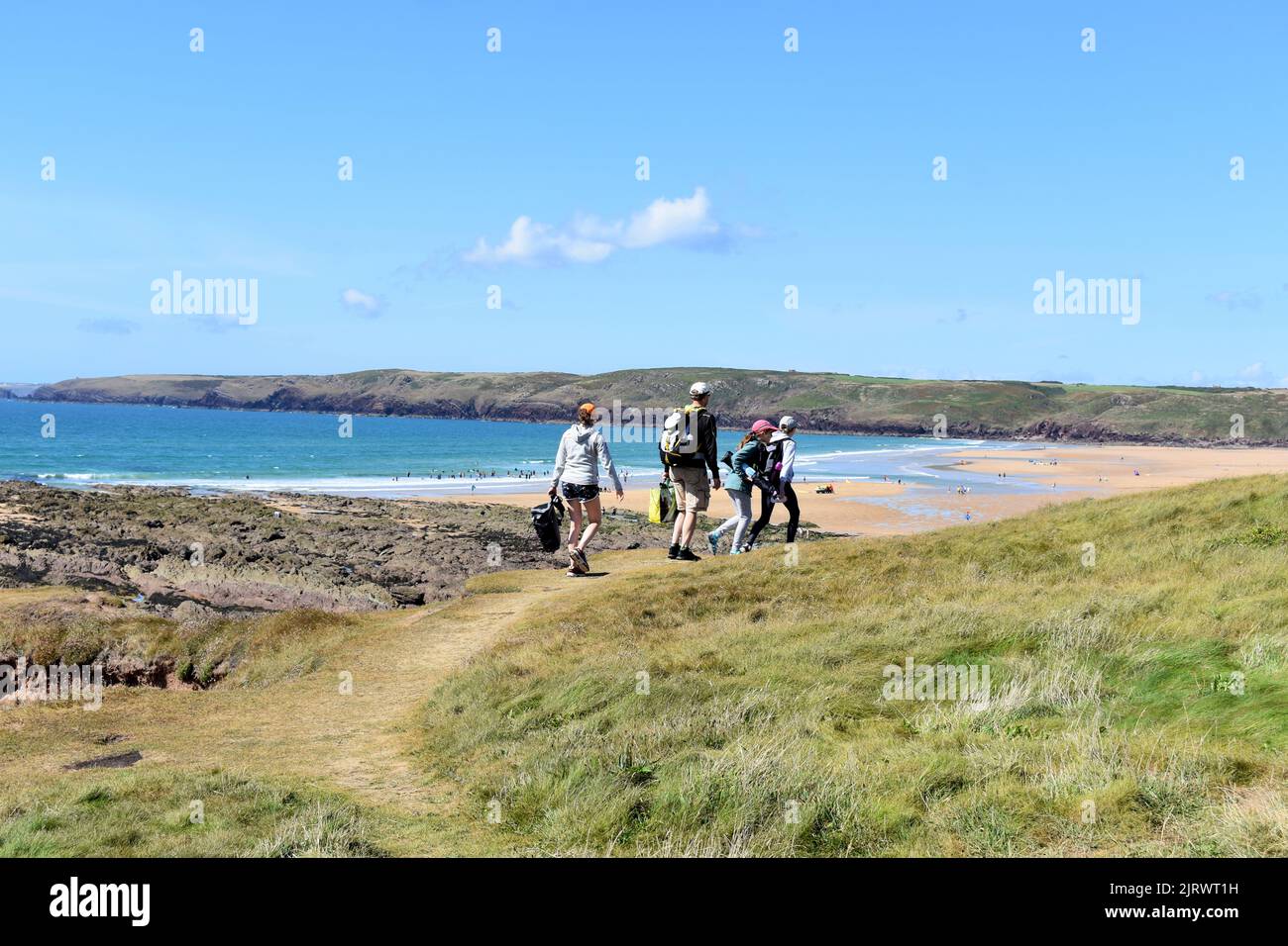 Seaside family rock pools hi-res stock photography and images - Alamy