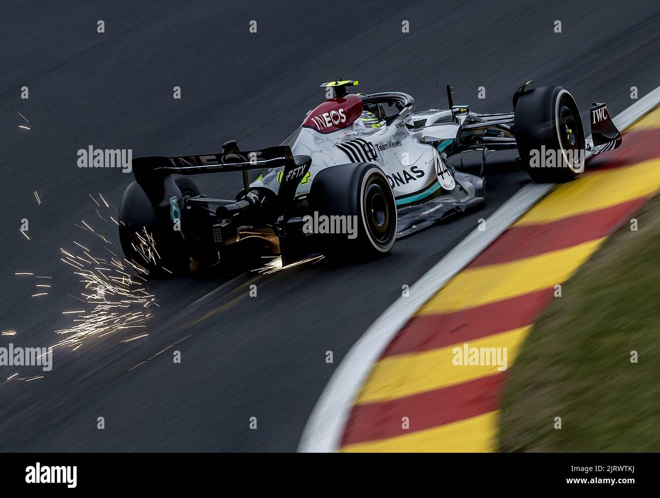 SPA - Lewis Hamilton (Mercedes) during the 2nd free practice session ...