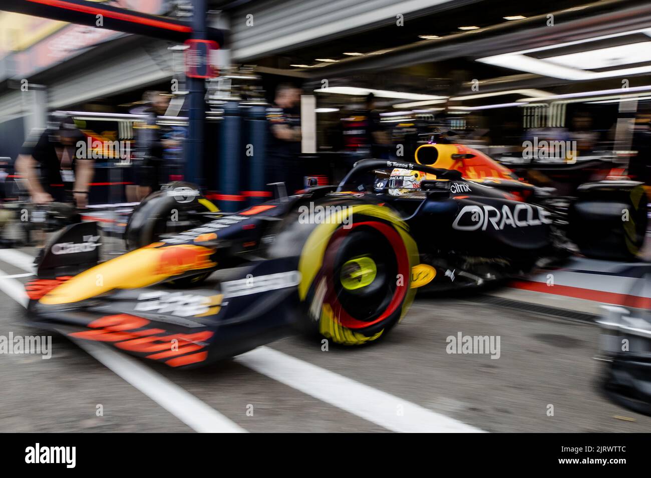 SPA - Max Verstappen (1) with the Oracle Red Bull Racing RB18 Honda in ...