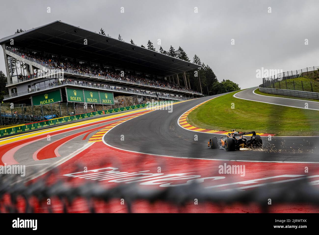 SPA - Daniel Ricciardo (3) with the McLaren MCL36 during the 1st ...