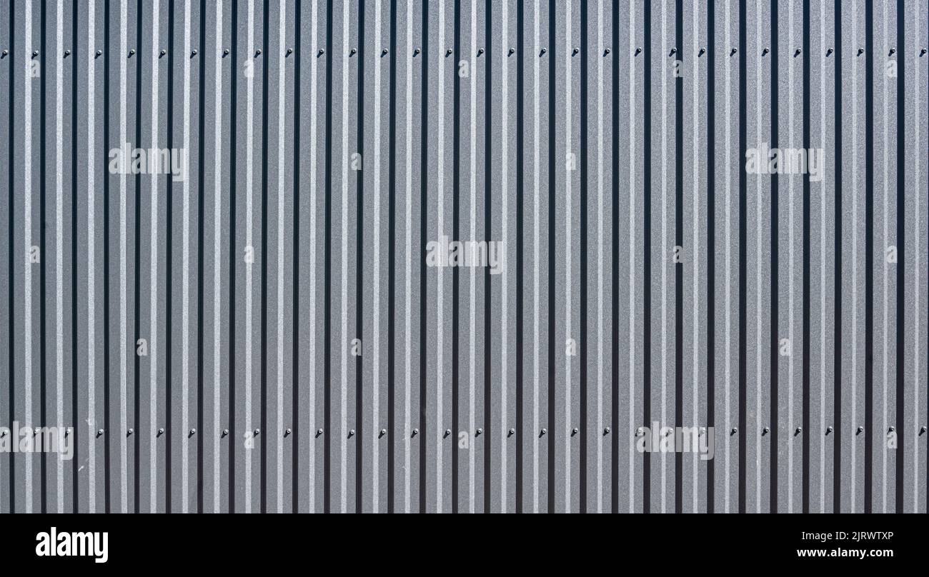 The texture of a professional sheet or corrugated metal sheet as an ...
