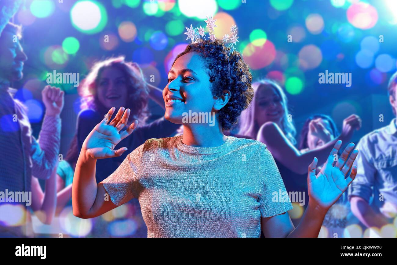 african woman dancing at party at nightclub Stock Photo - Alamy