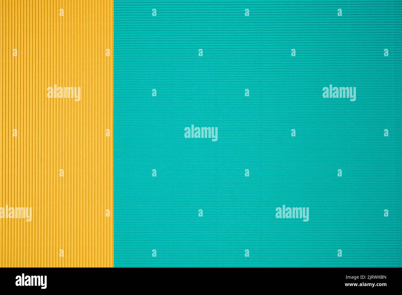 Turquoise and orange two tone color paper background with stripes ...