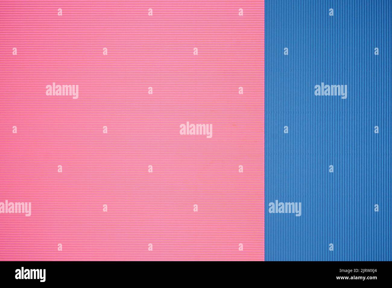 Blue and pink two tone color paper background with stripes. Abstract ...