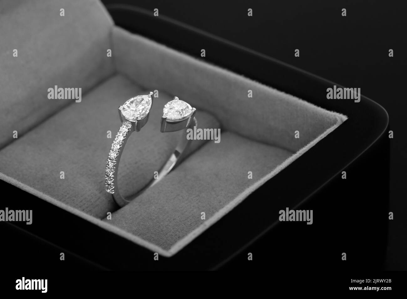 Elegant Classic Gold Jewelry Ring With Precious Gemstone Stock Photo ...