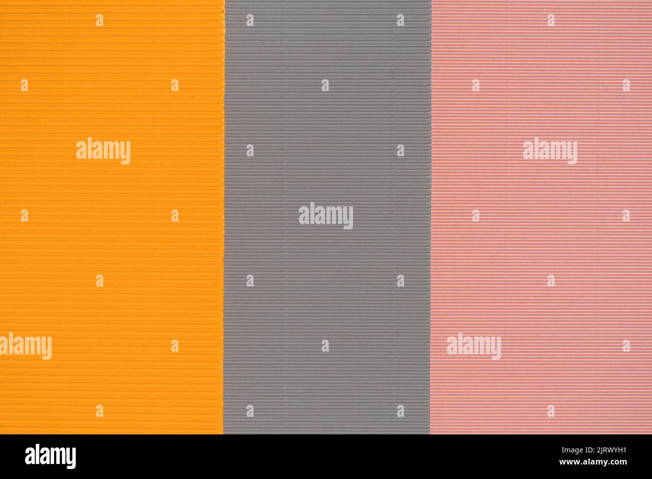 Gray, pink and orange three tone color paper background with stripes ...