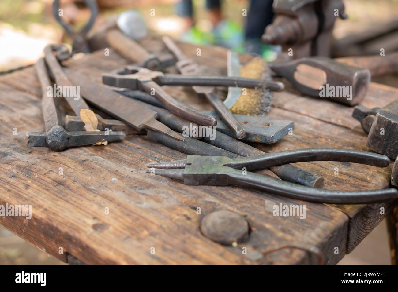 Medieval workbench hi-res stock photography and images - Alamy