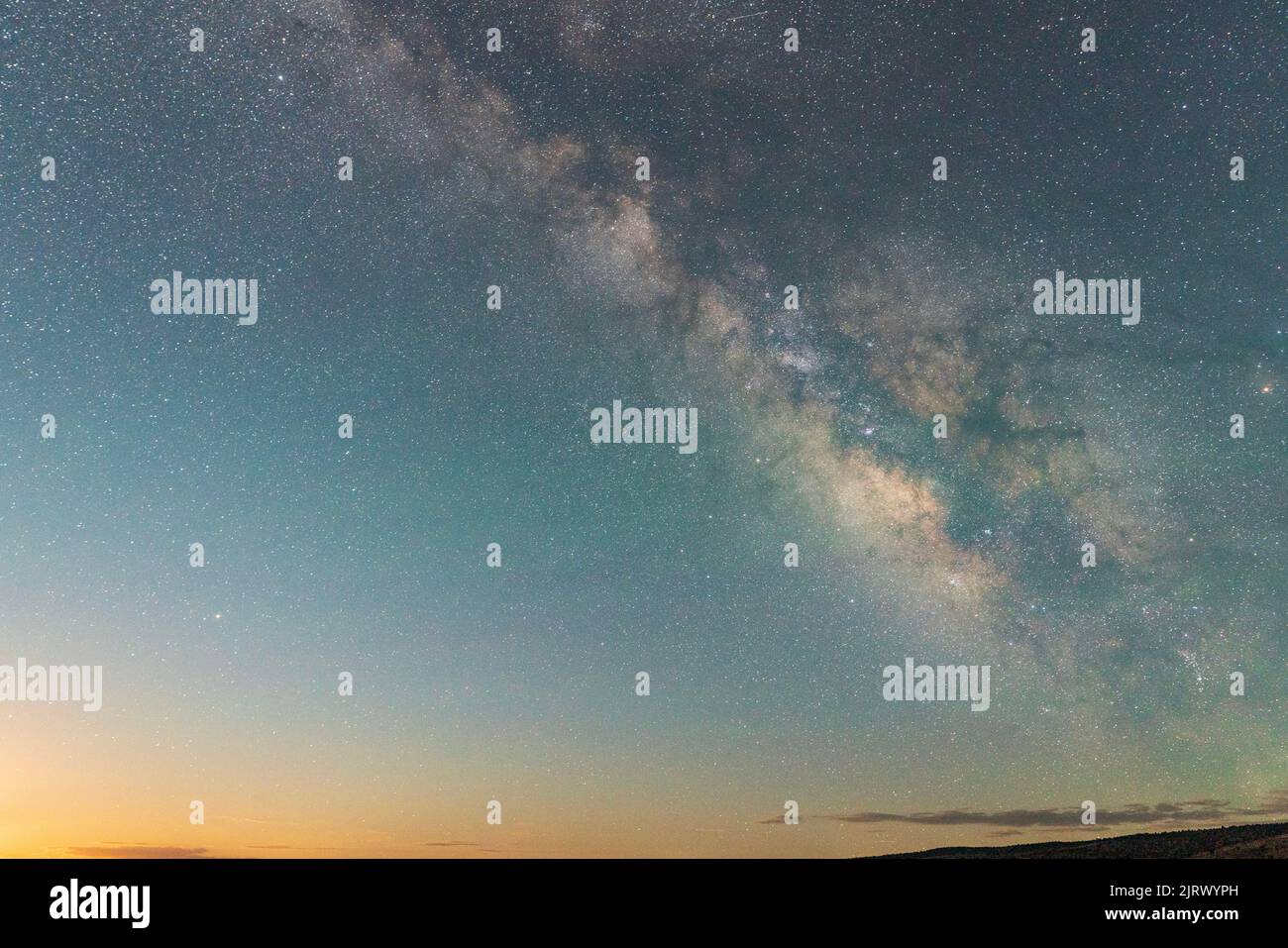 Grand Canyon Milky way stars Stock Photo - Alamy