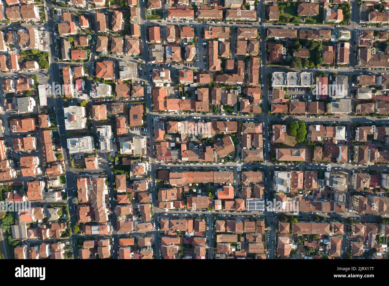 Aerial photographic documentation of a highly urbanized area by day Stock Photo - Alamy