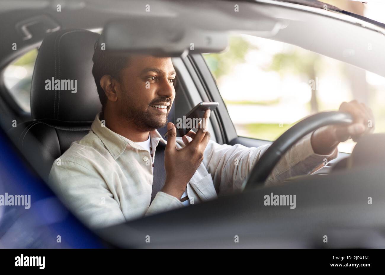 Smartphone mobile cell phone using talking while driving hi-res stock ...