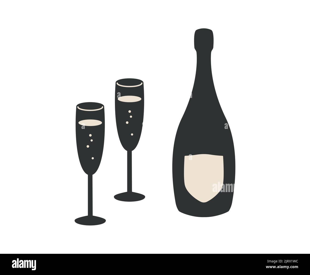 Glasses bottle in new Stock Vector Images - Alamy