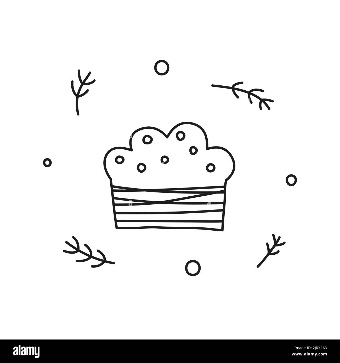 Italian panettone Stock Vector Images - Alamy