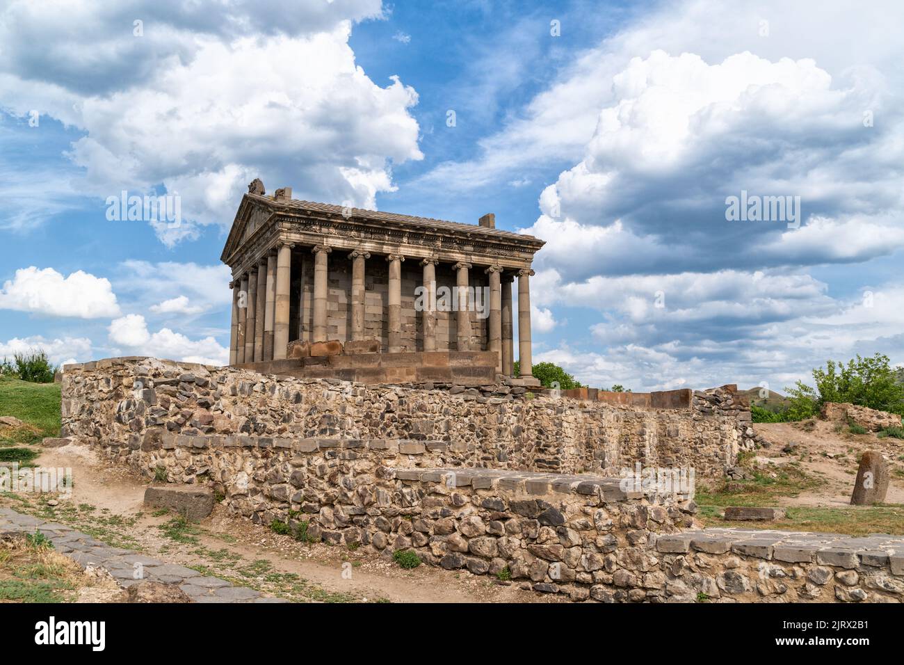 The pagan temple of Garni in Armenia, built in the I century AD, was ...