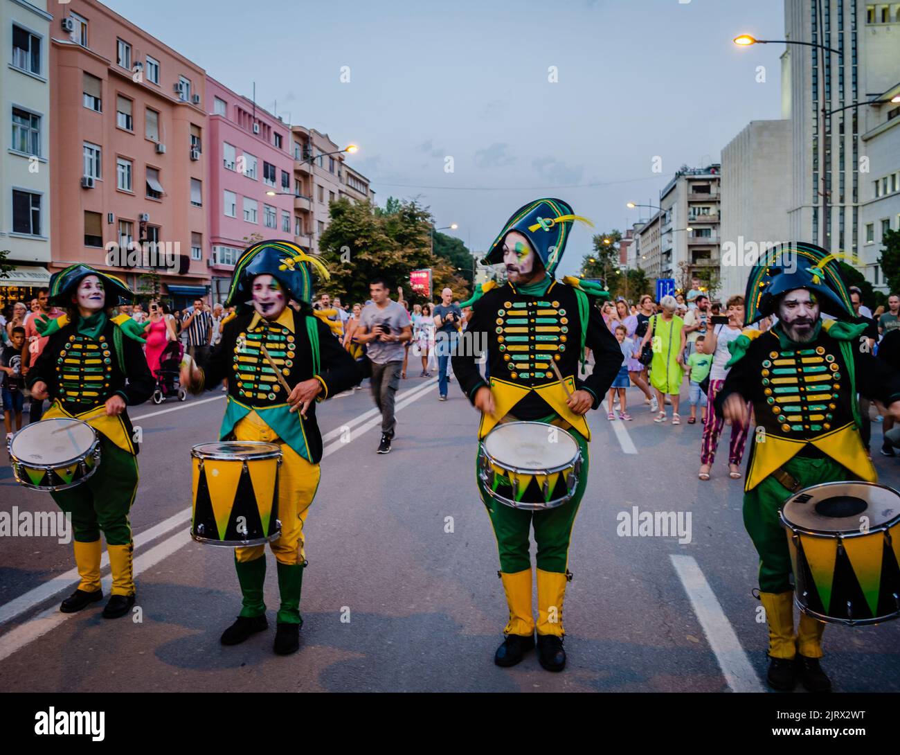 Novi Sad, Serbia - August 25. 2021: The 22nd Street Musicians Festival ...