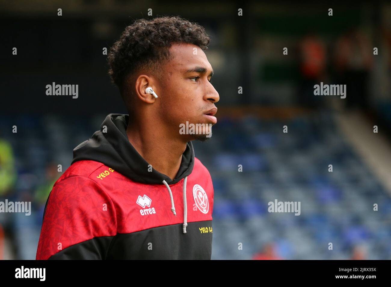 Jordan Amissah #37 of Sheffield United arriving at the stadium Stock ...