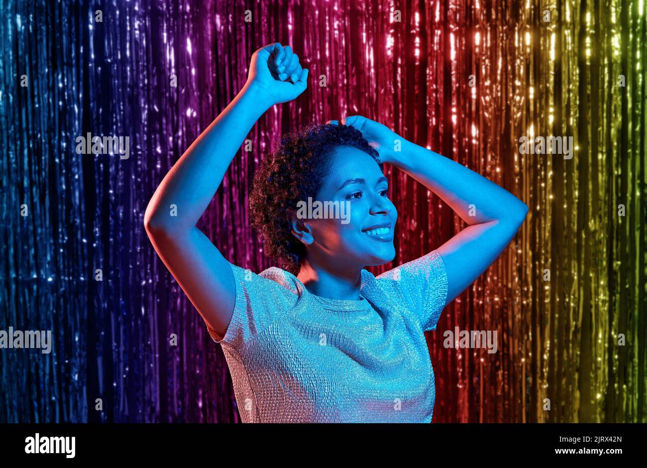 Woman dancing at party hi-res stock photography and images - Alamy