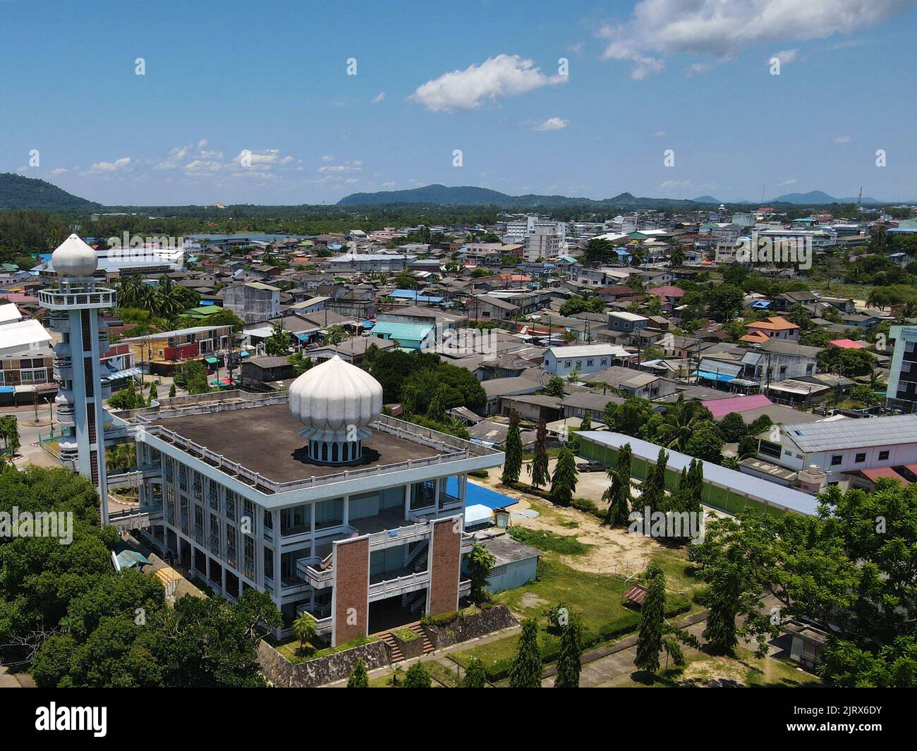 An aerial view of Narathiwat central mosque Thailand Stock Photo - Alamy