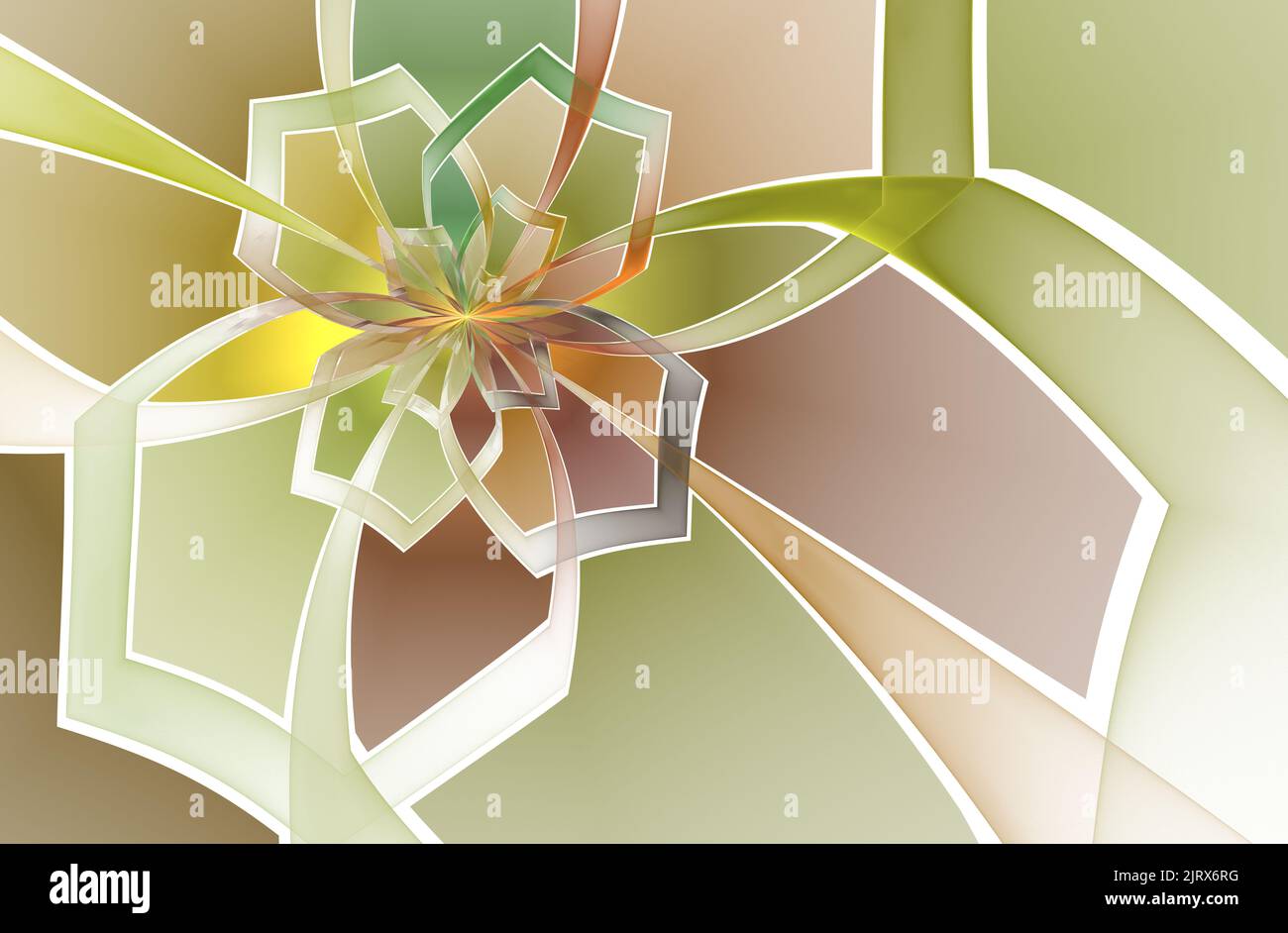 Abstract stain glass flower pattern. Illustration in stained glass ...