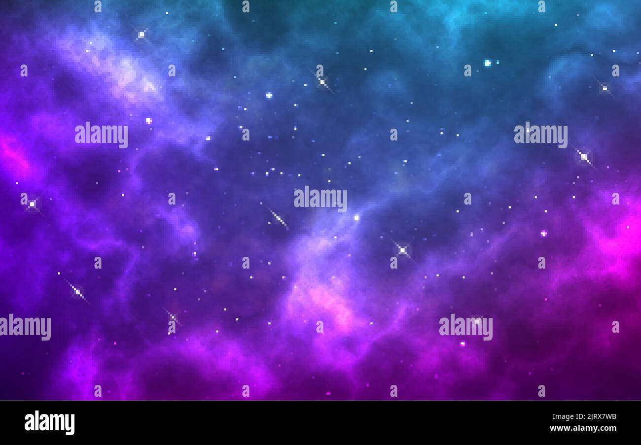 Galaxy background. Realistic milky way. Magic color cosmos. Starry ...