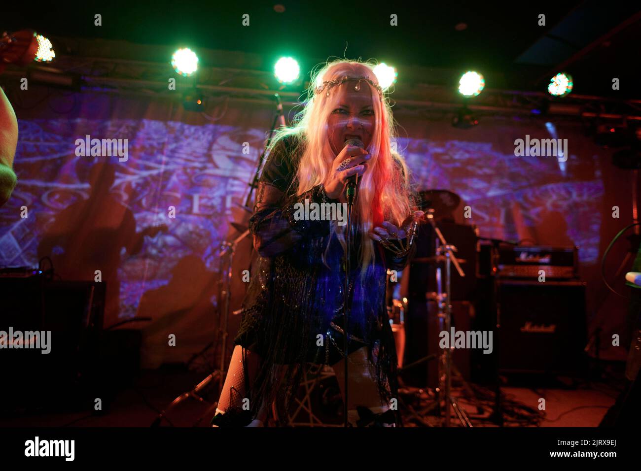 Stoke Prior, UK, 26 Aug, 2022, Sorceress of Sin performs at ...