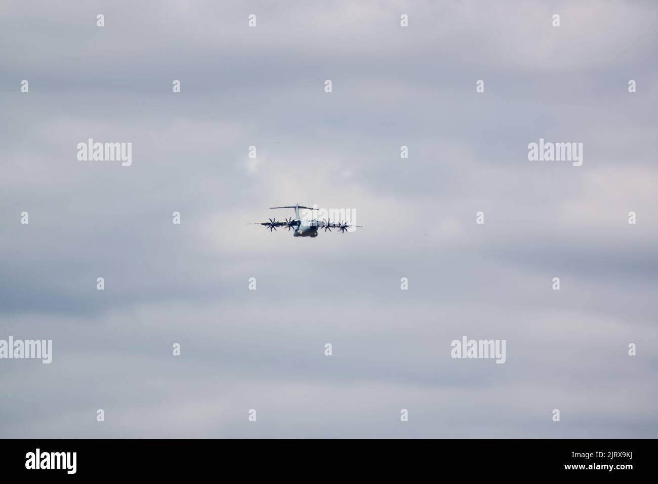 ZM414 RAF Royal Air Force Airbus A400M Atlas military plane on a low ...