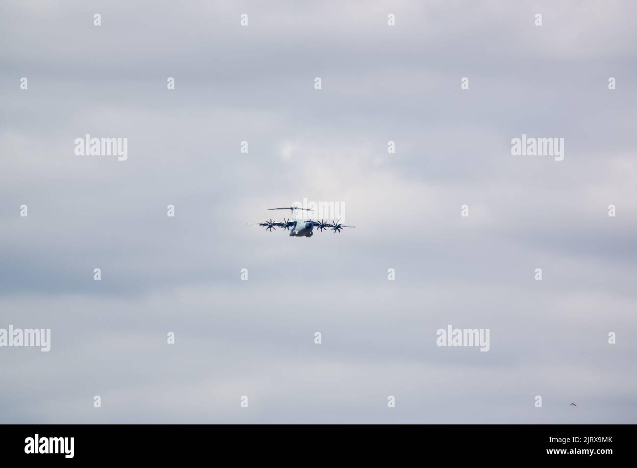 ZM414 RAF Royal Air Force Airbus A400M Atlas military plane on a low ...