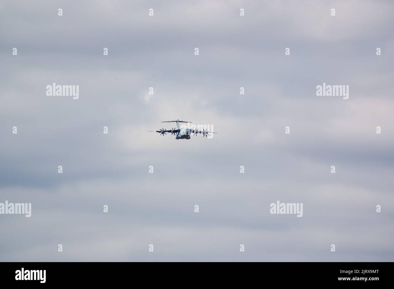 ZM414 RAF Royal Air Force Airbus A400M Atlas military plane on a low ...